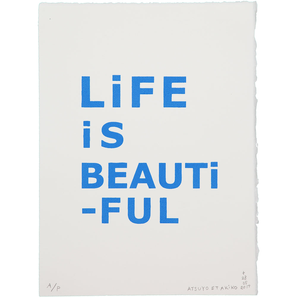 WALL ART - LiFE iS BEAUTiFUL - MADE IN USA – ATELiER ATSUYO ET AKiKO